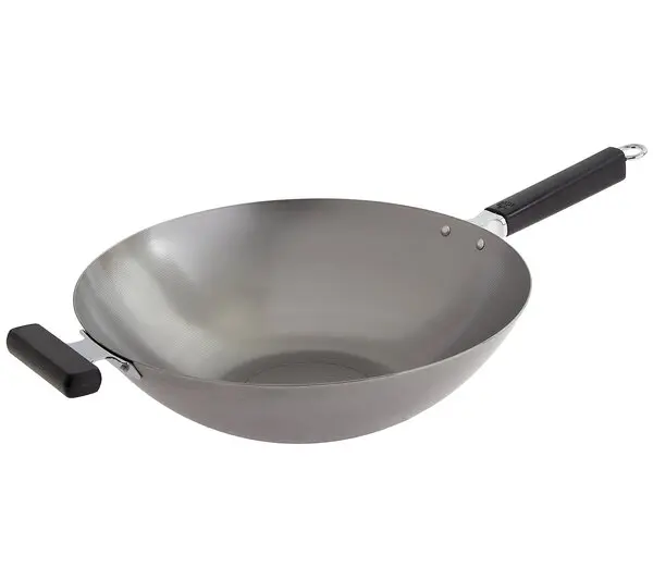 JOYCE CHEN 14-inch Carbon Steel Wok With Easy-g Rab Handle