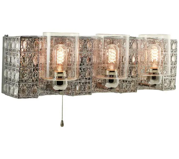 RIVER OF GOODS 25'l 6-light Chrome Vanity Light Bath Bar