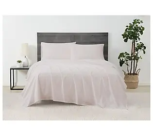 CANNON Solid Percale 4-piece Queen Sheet Set