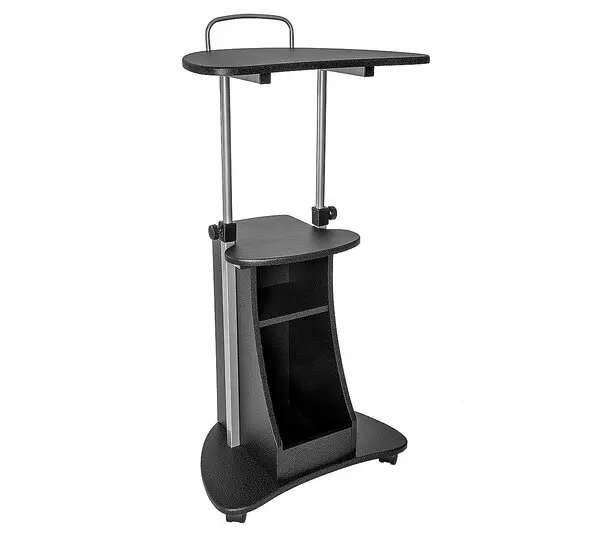 TECHNI MOBILI Sit-to-stand Rolling Adjustable L Ptop Cart