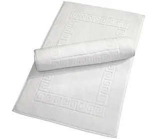 LINUM HOME TEXTILES 100% Cotton Greek Key Bath Mats