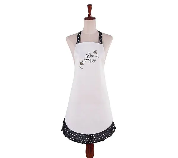 VALERIE PARR HILL Bee Happy Spring Apron With Ruffles Valerie
