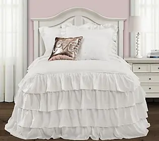 LUSH DECOR Allison Ruffle Skirt 2-piece Twin Xl Bedsprea D By