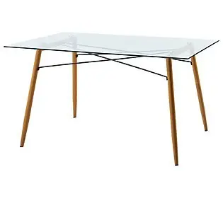 TEAMSON Minimalista Glass Dining Table