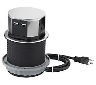 LINK2HOME Space Saver Pop Up Outlet Station Wit H 3 Outlets