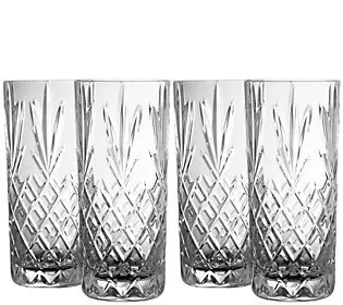 GALWAY Crystal Set Of 4 Renmore Highball Glasse S