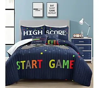 LUSH DECOR Video Games 5pc Full/queen Quilt Set Lush De Cor
