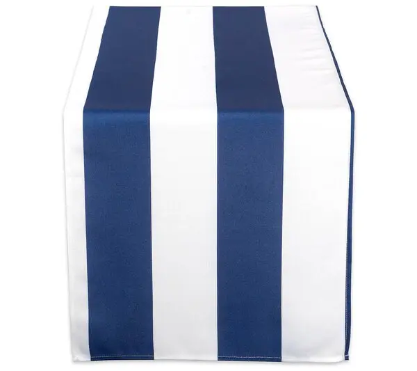 DESIGN IMPORTS Cabana Stripe Outdoor Table Runn Er 14' X 108