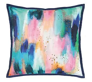 C&F HOME Carol & Frank Colorful Brush Strokes Pillow