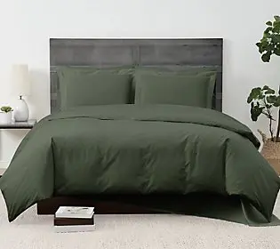 CANNON Solid Percale 3-piece King Duvet Set