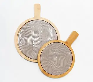 TEMP-TATIONS Woodland Set Of 2 Bamboo Servingpaddles W