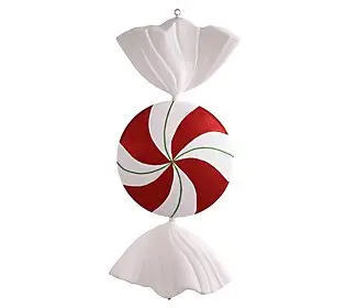 VICKERMAN 37' Peppermint Swirl Candy Christmas Ornament B Y