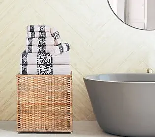 SUPERIOR Cotton 8-piece Absorbent Decorative To Wel Set