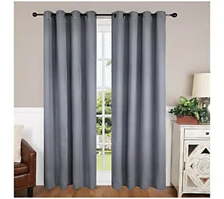 SUPERIOR Shimmer Insulated Blackout Grommet Cur Tains, 52 X 96