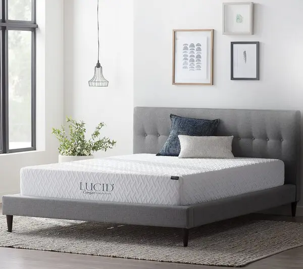 LUCID Comfort Collection 10' Gel Foam Mattress King