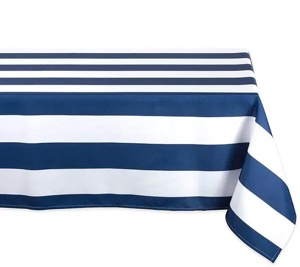 DESIGN IMPORTS Cabana Stripe Outdoor Tablecloth 60' X 120