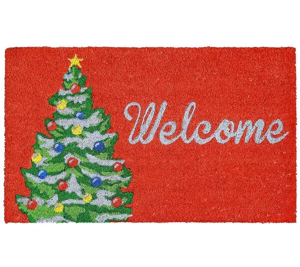 LIORA MANNE Natura Winter Welcome Mat Red 18' X 30