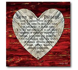 COURTSIDE MARKET The Measure Of Love 16 X 16 Ca Nvas Wall Art