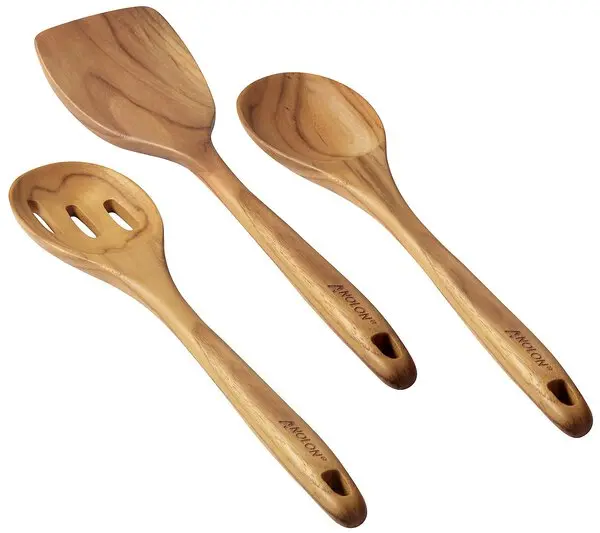 MEYER Anolon Teak Wood Tools 13' Tool Set 3pc