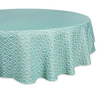 DESIGN IMPORTS Diamond Outdoor Tablecloth 60' R Ound