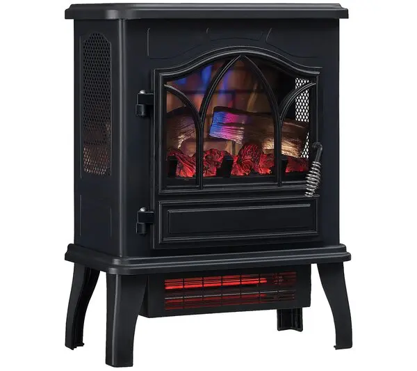 DURAFLAME 3d Infrared Stove Heater W/ Adjustabl E Flame Effect