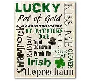 COURTSIDE MARKET Luck Of The Irish 16x20 Canvas Wall Art