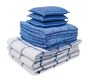 DON ASLETT S 12 Piece Microfiber Kitchen Cleanu P Set