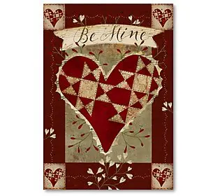 COURTSIDE MARKET Be Mine Flag 12x18 Canvas Wall Art