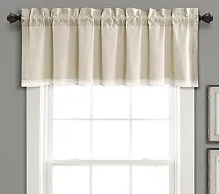 LUSH DECOR Linen Lace 52' X 18' Valance By