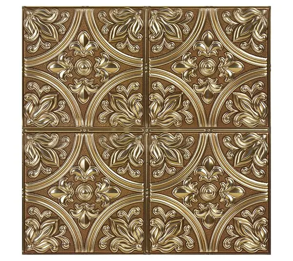 INHOME Chelsea Bronze Peel & Stick Tin Tiles
