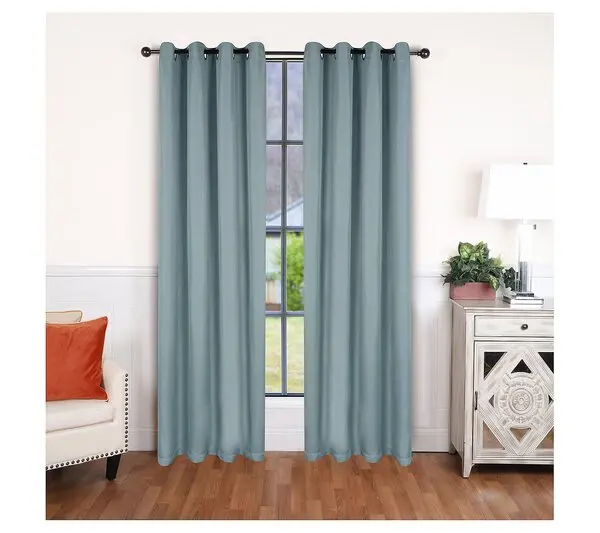 SUPERIOR Linen Insulated Blackout Grommet Curta In, 52'x108