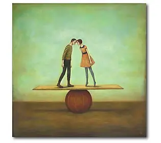 COURTSIDE MARKET Find Equilibrium 16x16 Canvas Wall Art