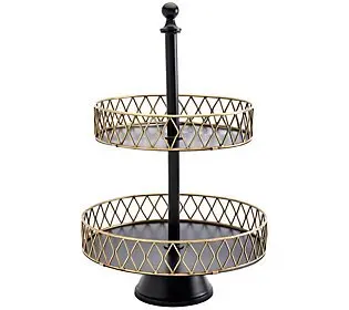 TABLETOPS UNLIMITED Future Lux 12' Two-tier Servi Ng Tray