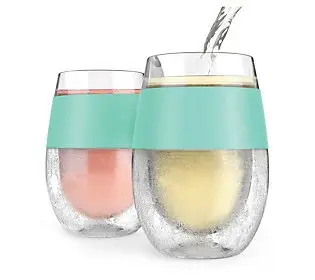 HOST Set Of 2 Wine Freeze Cooling Cups