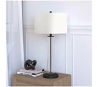 HUDSON&CANAL Hudson & Canal Harlow Clear Glass Table Lamp