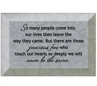 DEXSA COMPANY Dexsa So Many People Beveled Glass Plaque With Asel