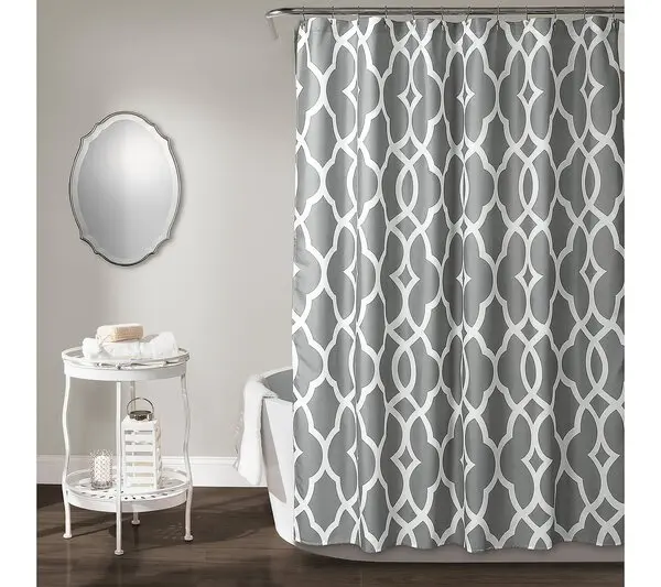 LUSH DECOR Connor Geo 72' X 72' Shower Curtain Lush Dec Or