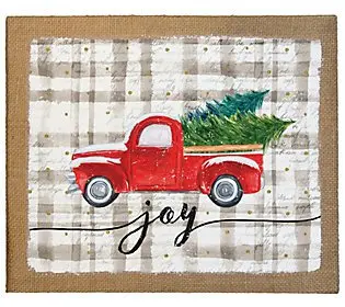 SINCERE SURROUNDINGS Christmas Joy Canvas Wall Art