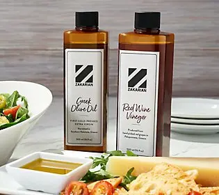 GEOFFREY ZAKARIAN 500ml Olive Oil & Red Wine Vinegar Set