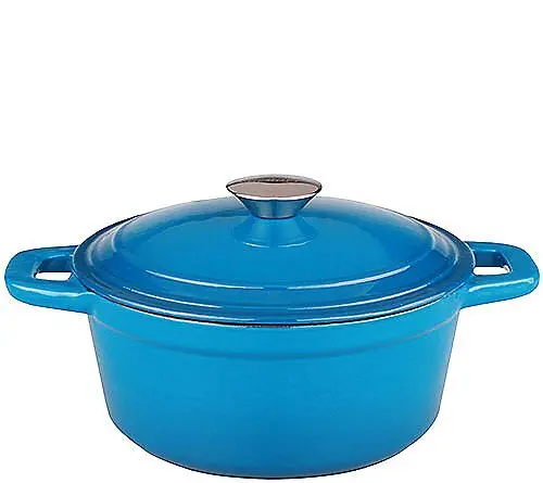 BERGHOFF Neo 3-qt Cast-iron Covered Dutch Oven Blue