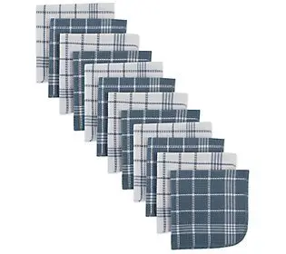 J&M HOME FASHIONS J&m Waffle Weave Set Of 12 Dishcloths