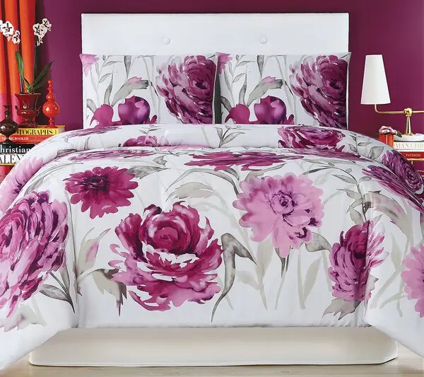Christian Siriano Remy Floral 3-piece King Comf Orter Set