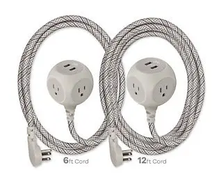 360 ELECTRICAL 6ft & 12ft Habitat 2.4 Braided Charging Cubes