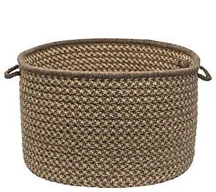 COLONIAL MILLS Wool Houndstooth Basket 24' X 24' X 14