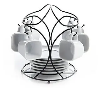 Gibson Elite Gracious Dining 3.5 Ounce Espresso Set With Rack