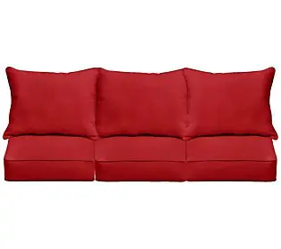 WILLOW SHORE Sunbrella Deep Seating Sofa Pillow And Cushion Set 23x25x5