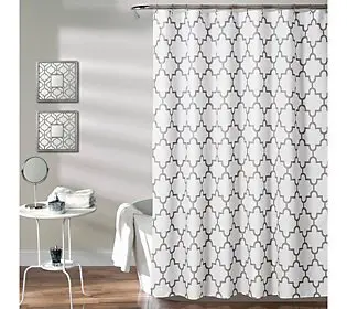 LUSH DECOR Bellagio 72' X 72' Shower Curtain By