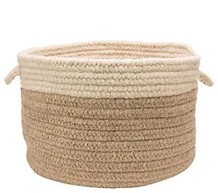 COLONIAL MILLS Chunky Natural Wool Dipped Basket