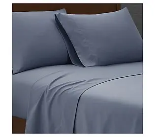 London Fog Garment Wash Solid Split King 5-piec E Sheet Set