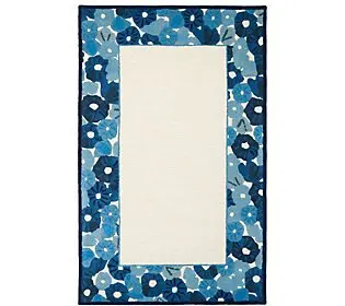 MARTHA STEWART Poppy Border 4' X 6' Rug